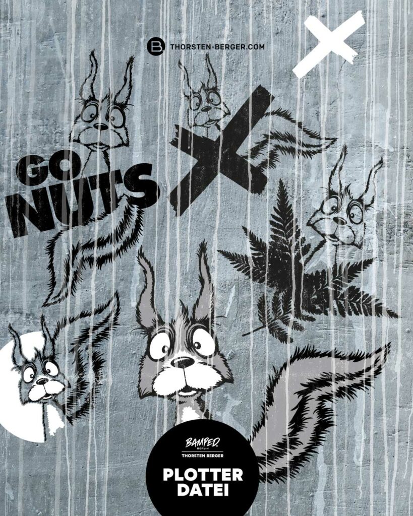 Plotterdatei "Eichhörnchen Flitzi" Thorsten Berger | BAMPED®